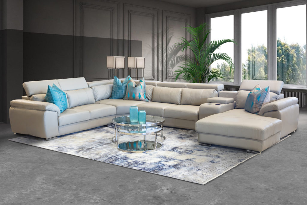 PERISSA LOUNGE SUITE LEATHER - Sedgars Home